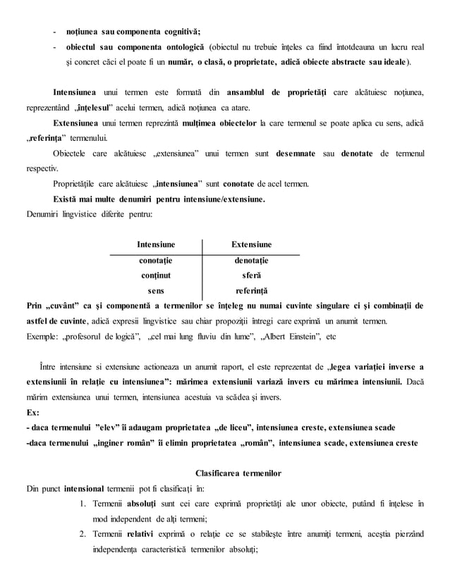 Logica si argumentare - rezumat | DOC