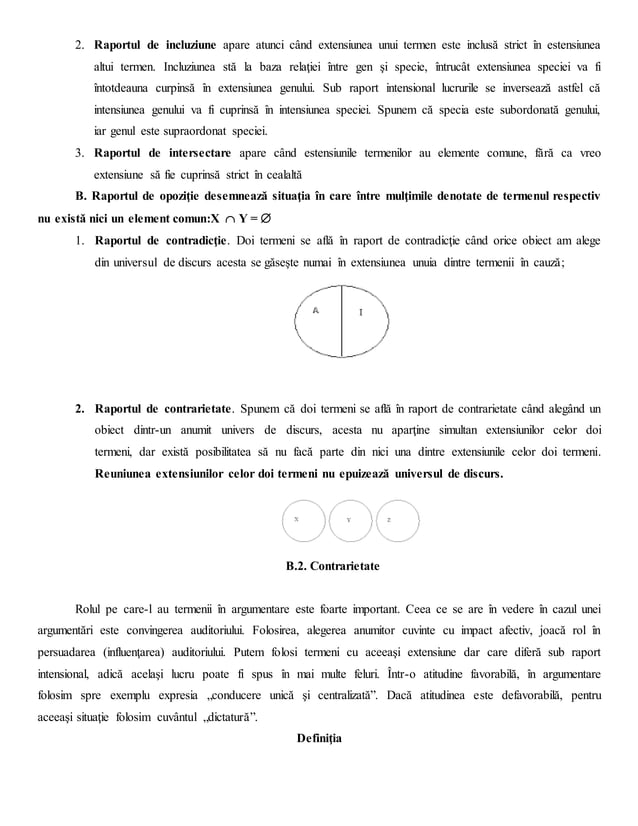Logica si argumentare - rezumat | DOC