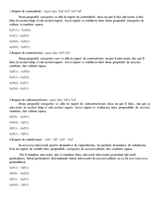 Logica si argumentare - rezumat | DOC
