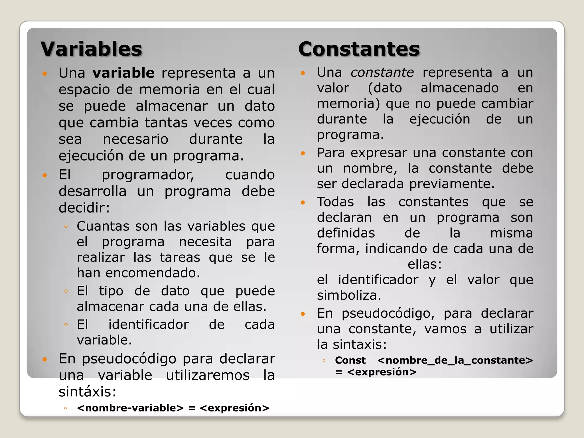 Logica tipos de datos operadores | PPTX