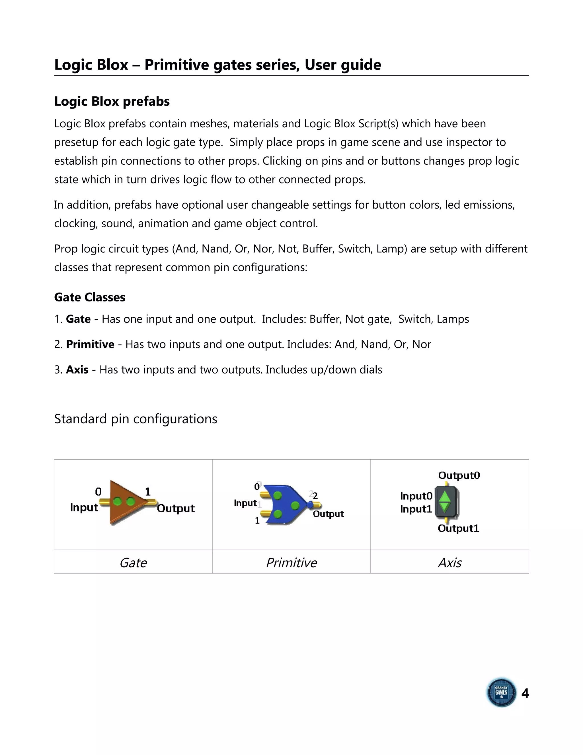 Logic Blox primitive user manual | PDF