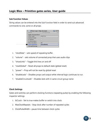 Logic Blox primitive user manual | PDF