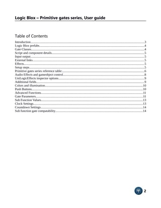 Logic Blox primitive user manual | PDF