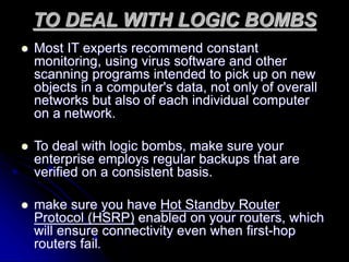 logic Bomb by biswajit nayak logic bomb presentation | PPT