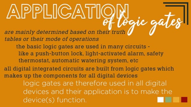 Logic Circuit and Application | PPTX | Programming Languages | Computing