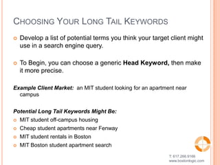 Understanding Long Tail Keywords | LogicClassroom by Boston Logic | PPTX