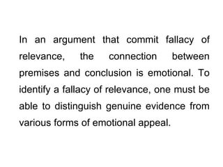 Logic & critical thinking (fallacies unit 3) | PPT