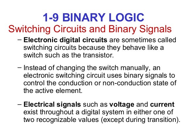 Logic design and switching theory