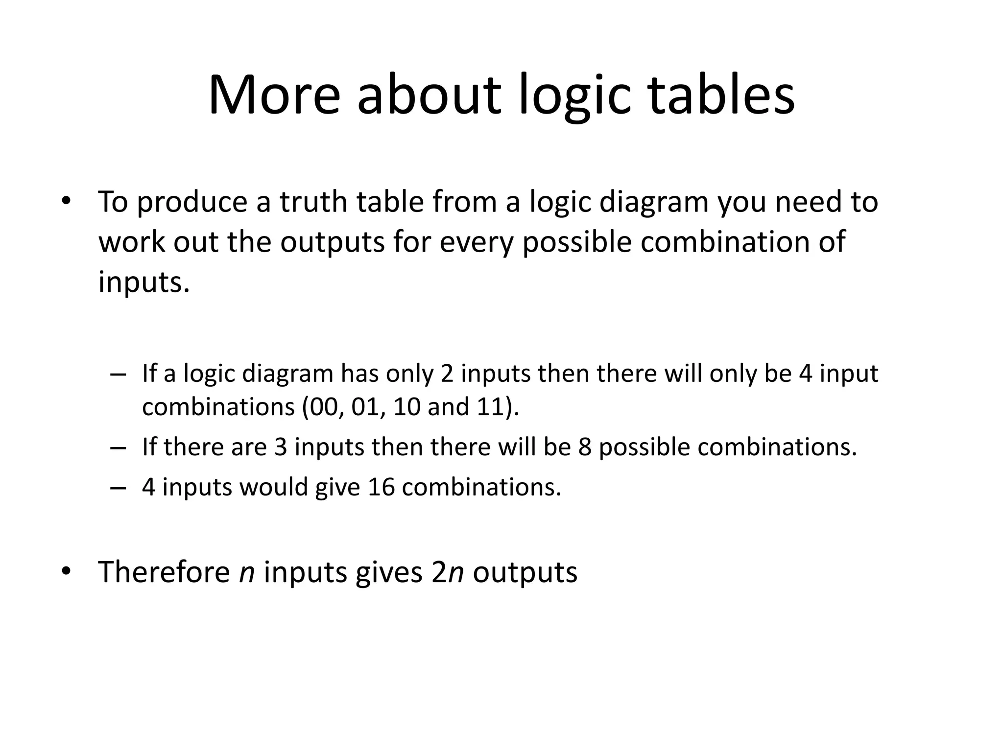 Logic diagrams starter teacher version | PPTX | Technology & Computing