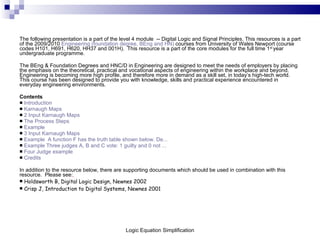 Logic Equation Simplification | PPT