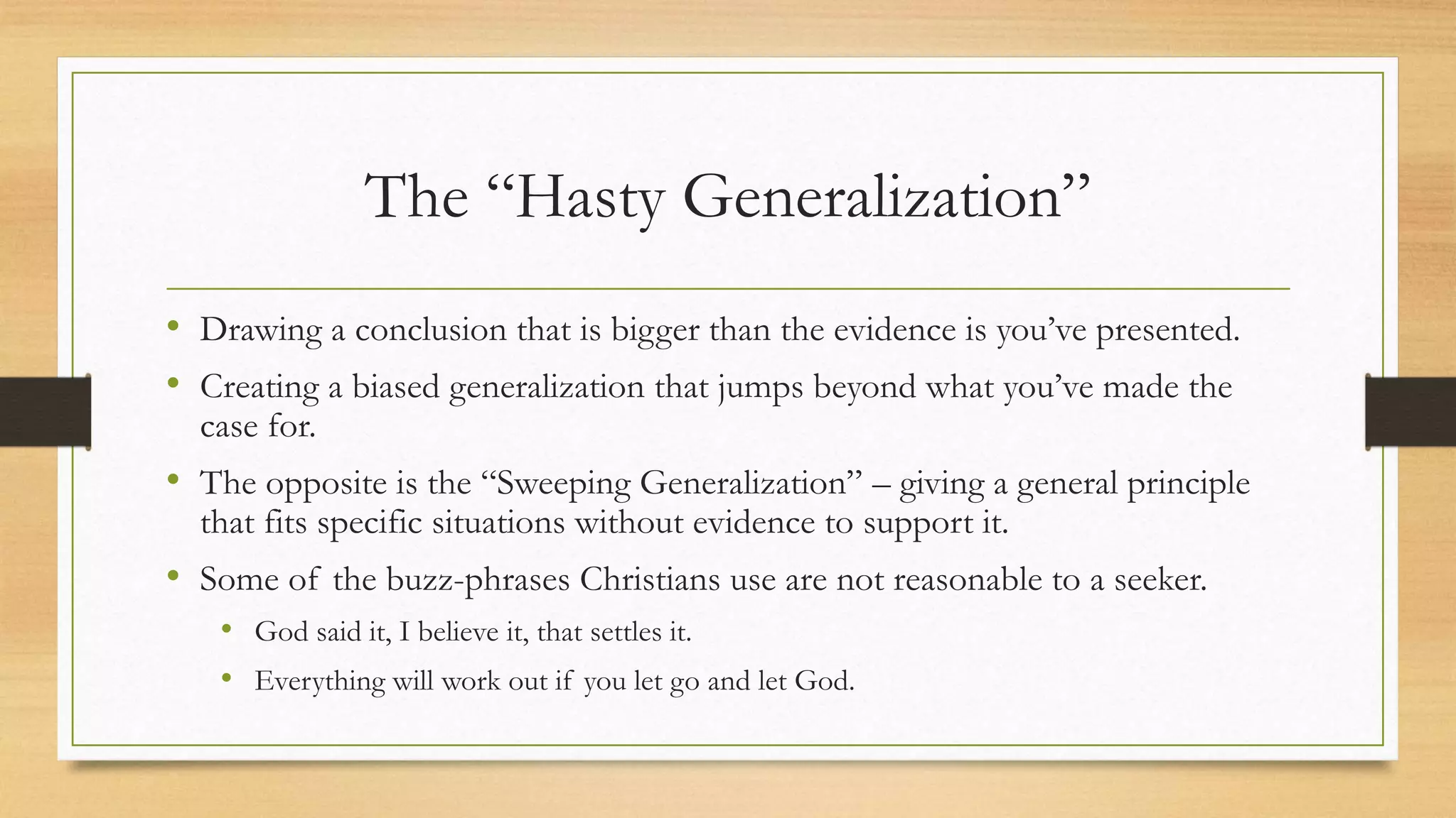 Logic Fallacies and Apologetics | PPTX