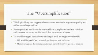 Logic Fallacies and Apologetics | PPTX