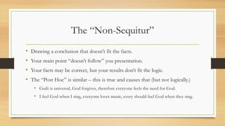 Logic Fallacies and Apologetics | PPTX