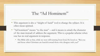 Logic Fallacies and Apologetics | PPTX