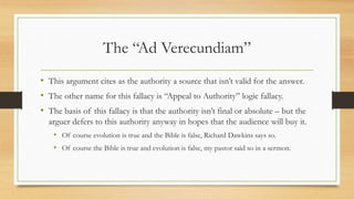 Logic Fallacies and Apologetics | PPTX