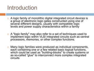 Logic families | PPTX