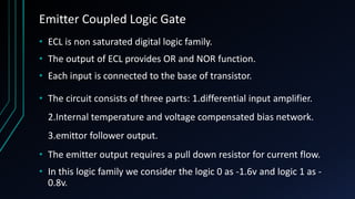 Logic families | PPTX