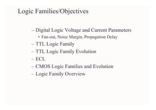 Logic families 1 | PDF
