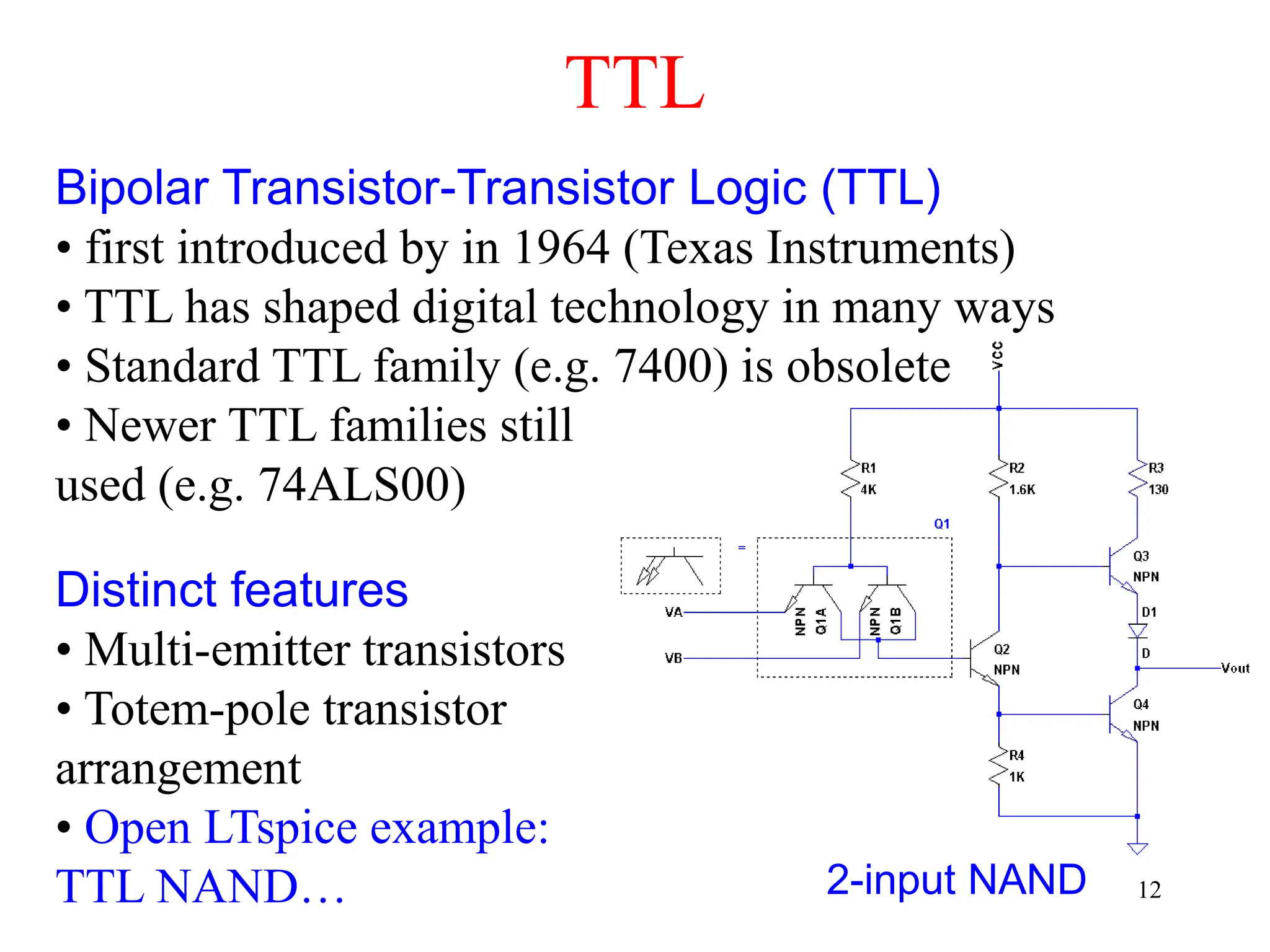 Digital logic families lecture ppt with diagram | PPT