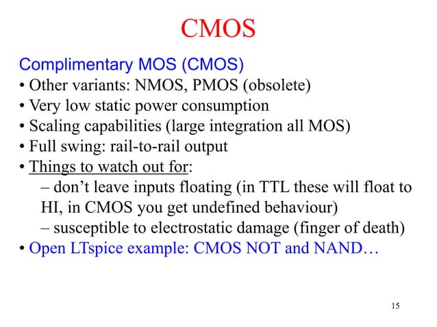 Digital logic families lecture ppt with diagram | PPT | Consumer Electronics | Technology ...