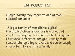 Logic families ppt eceb srp | PPT