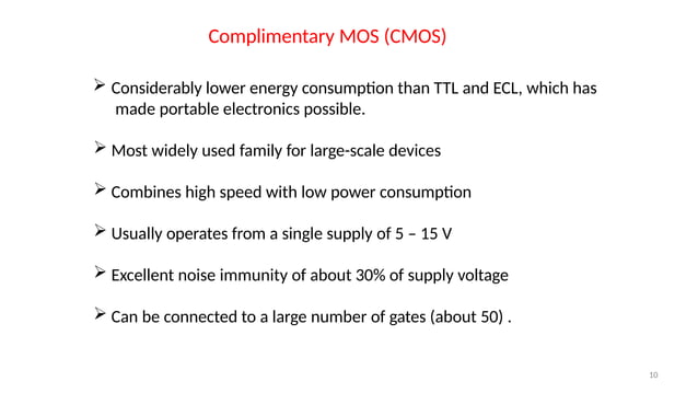 Introduction to digital logic families - TTL, CMOS logic, interfacing ...