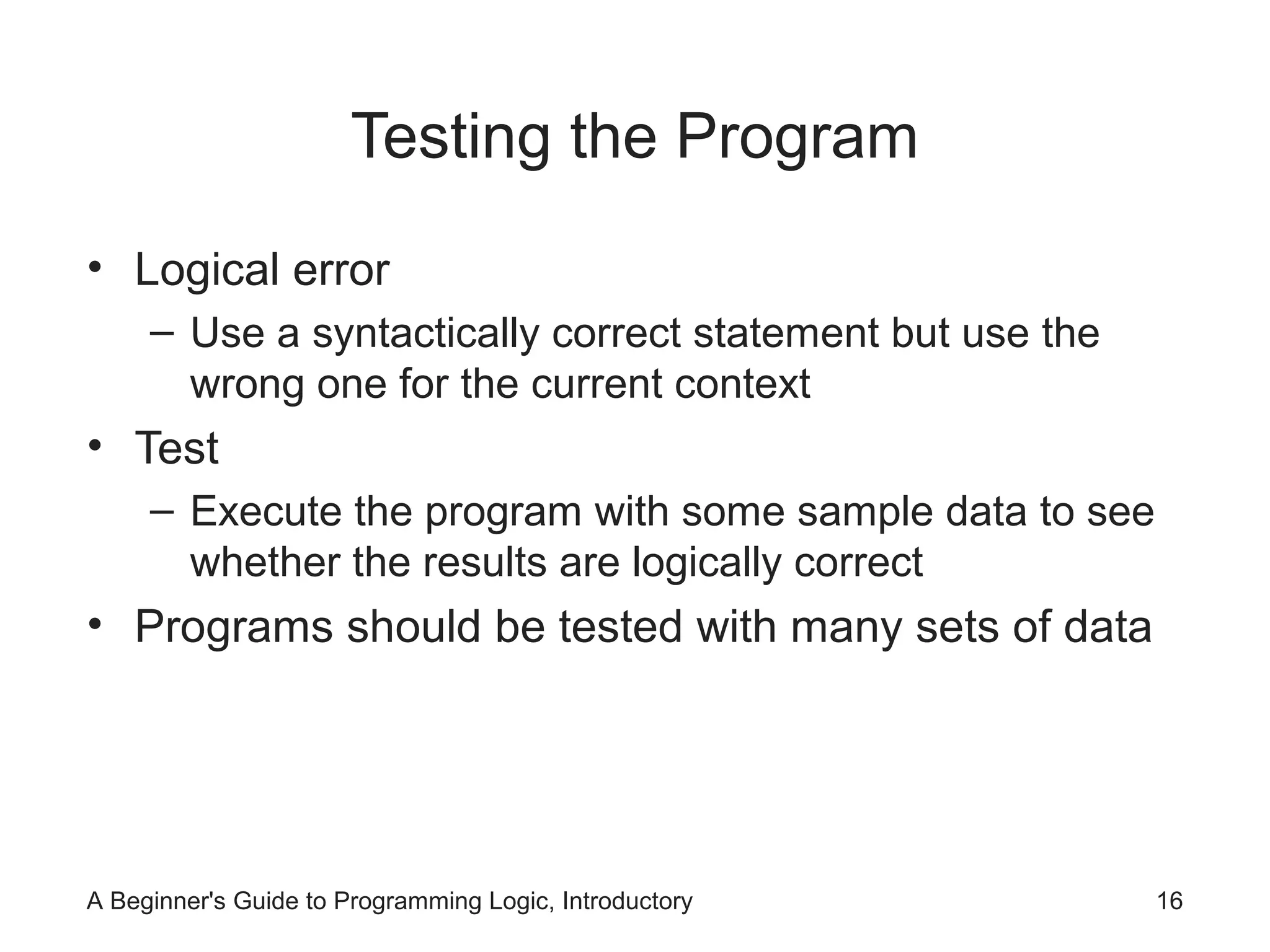 Logic Formulation 1 | PPT