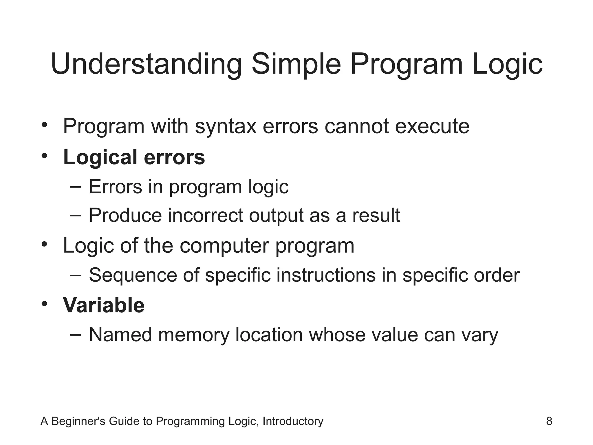 Logic Formulation 1 | PPT