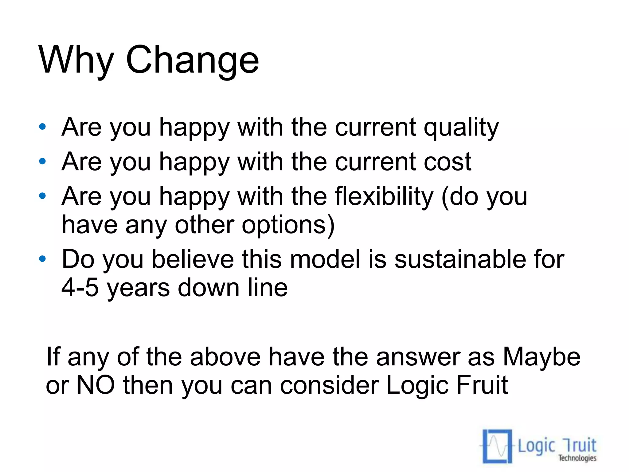 Logic Fruit Intoduction | PPT