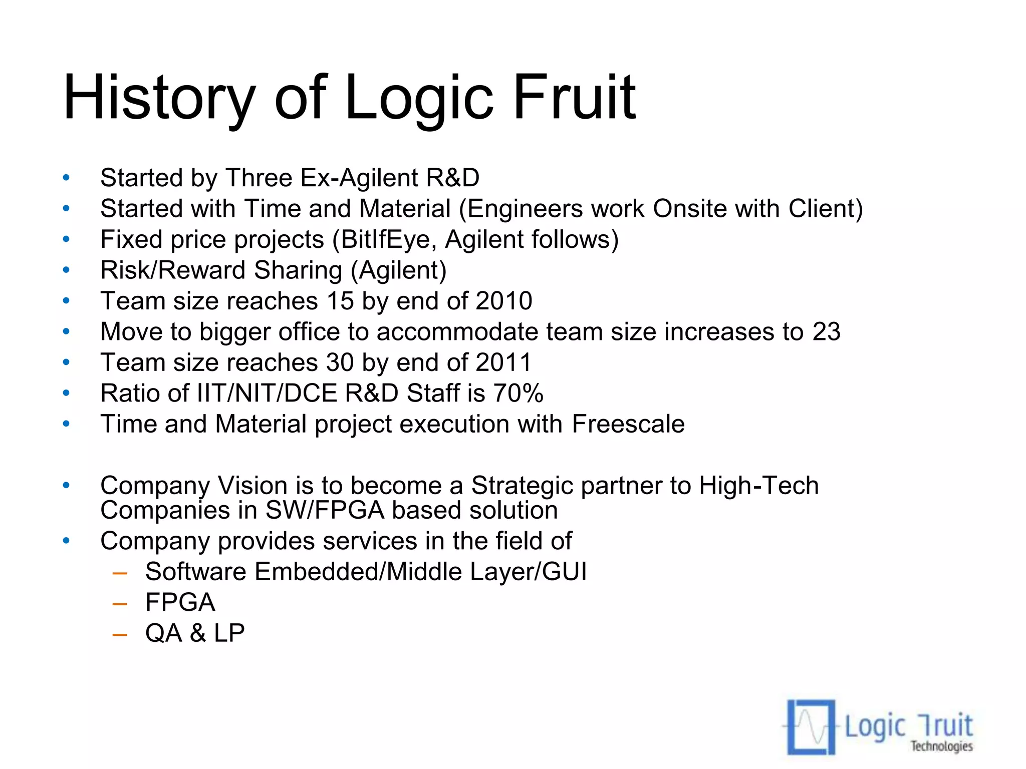 Logic Fruit Intoduction | PPT