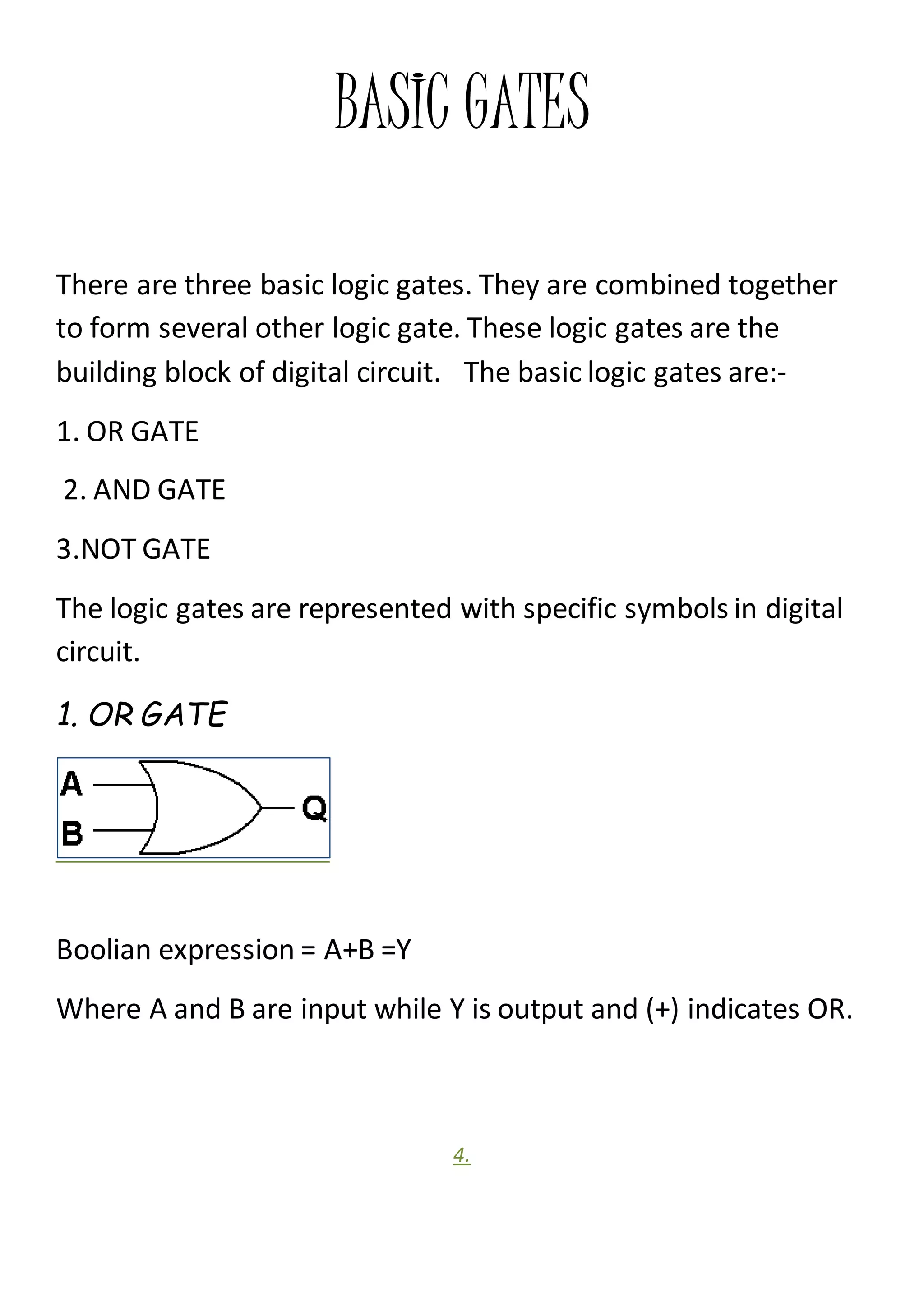Logic gate class 12 | DOCX