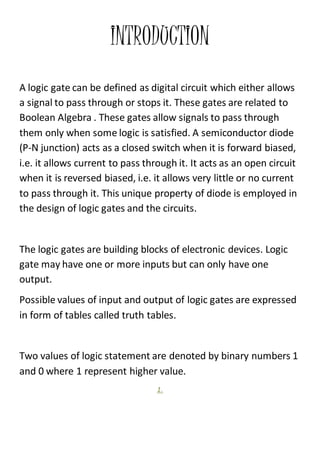 Logic gate class 12 | DOCX