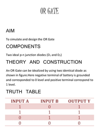 Logic gate class 12 | DOCX