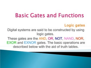 Logic gate | PPT
