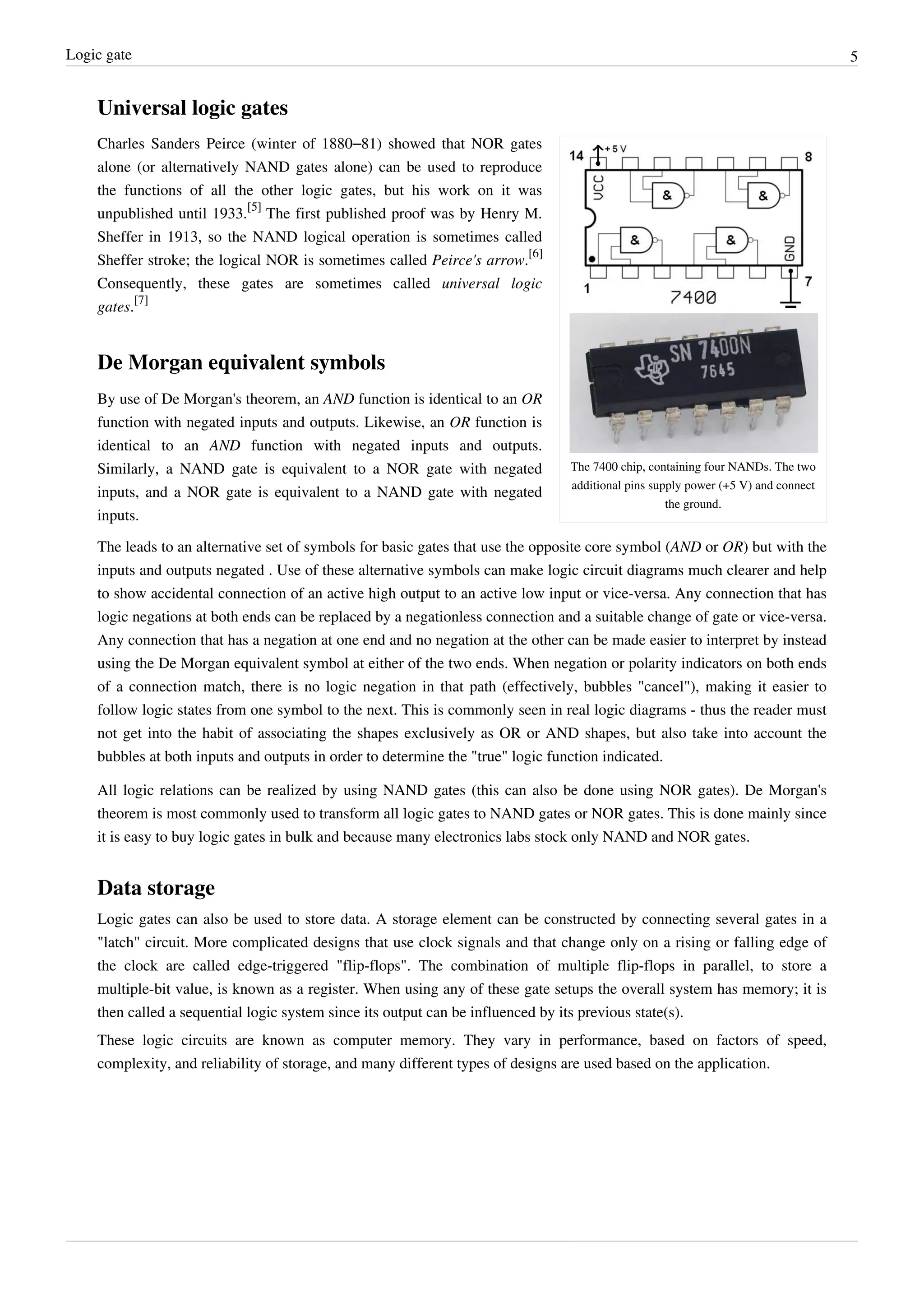 Logic gates | PDF