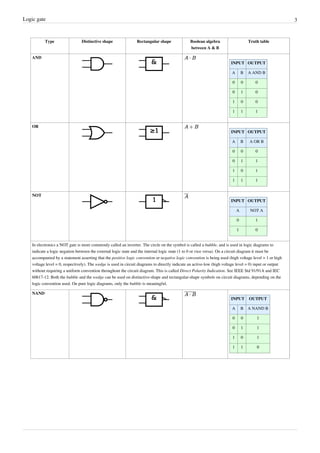 Logic gates | PDF
