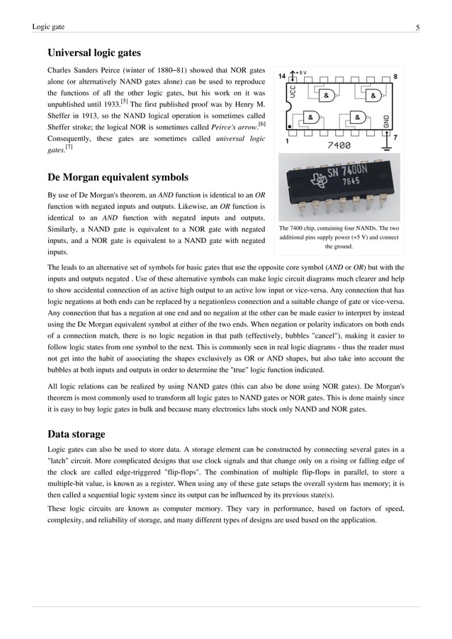 Logic gates | PDF