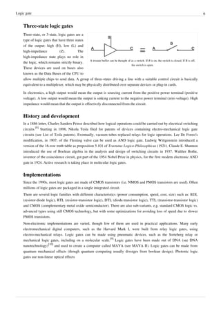Logic gates | PDF
