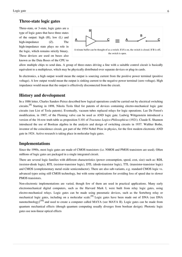 Logic gates | PDF