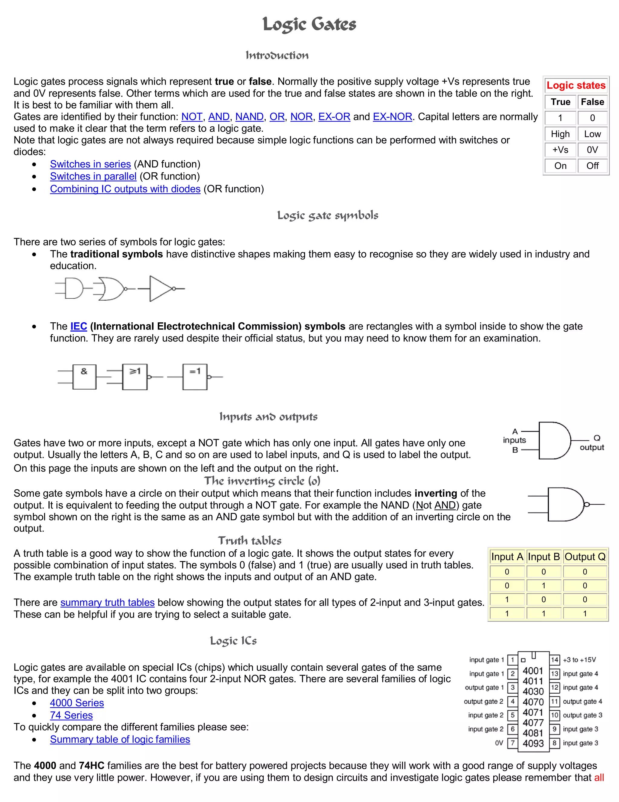 Logic gates | PDF