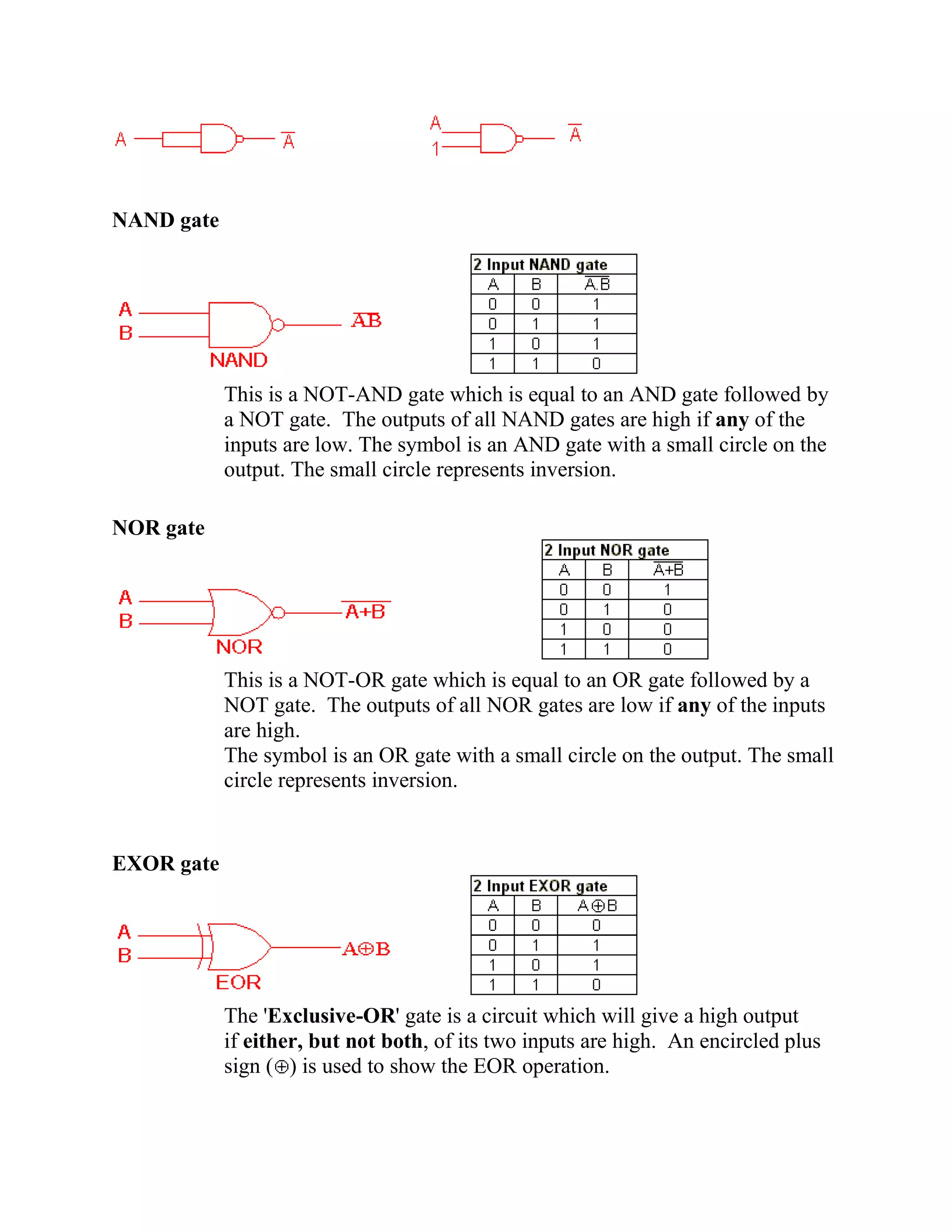 Logic gates | DOCX