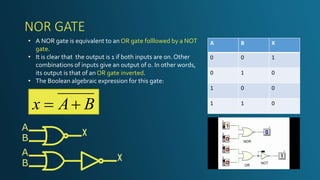 Electronics: Logic Gates | PPTX