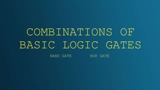 Electronics: Logic Gates | PPTX