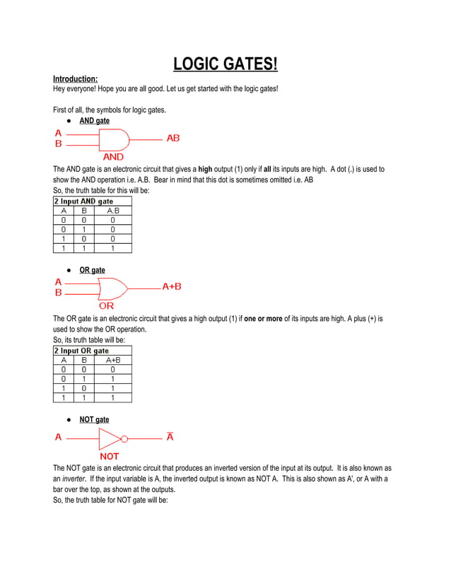 Logic gates | DOC