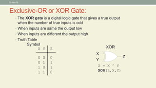 Logic gates | PDF | Programming Languages | Computing