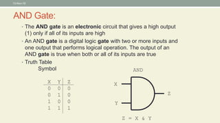 Logic gates | PDF | Programming Languages | Computing