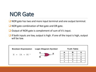 Logic gates digital electronics | PPTX