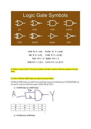 Logic gates | PDF | Programming Languages | Computing