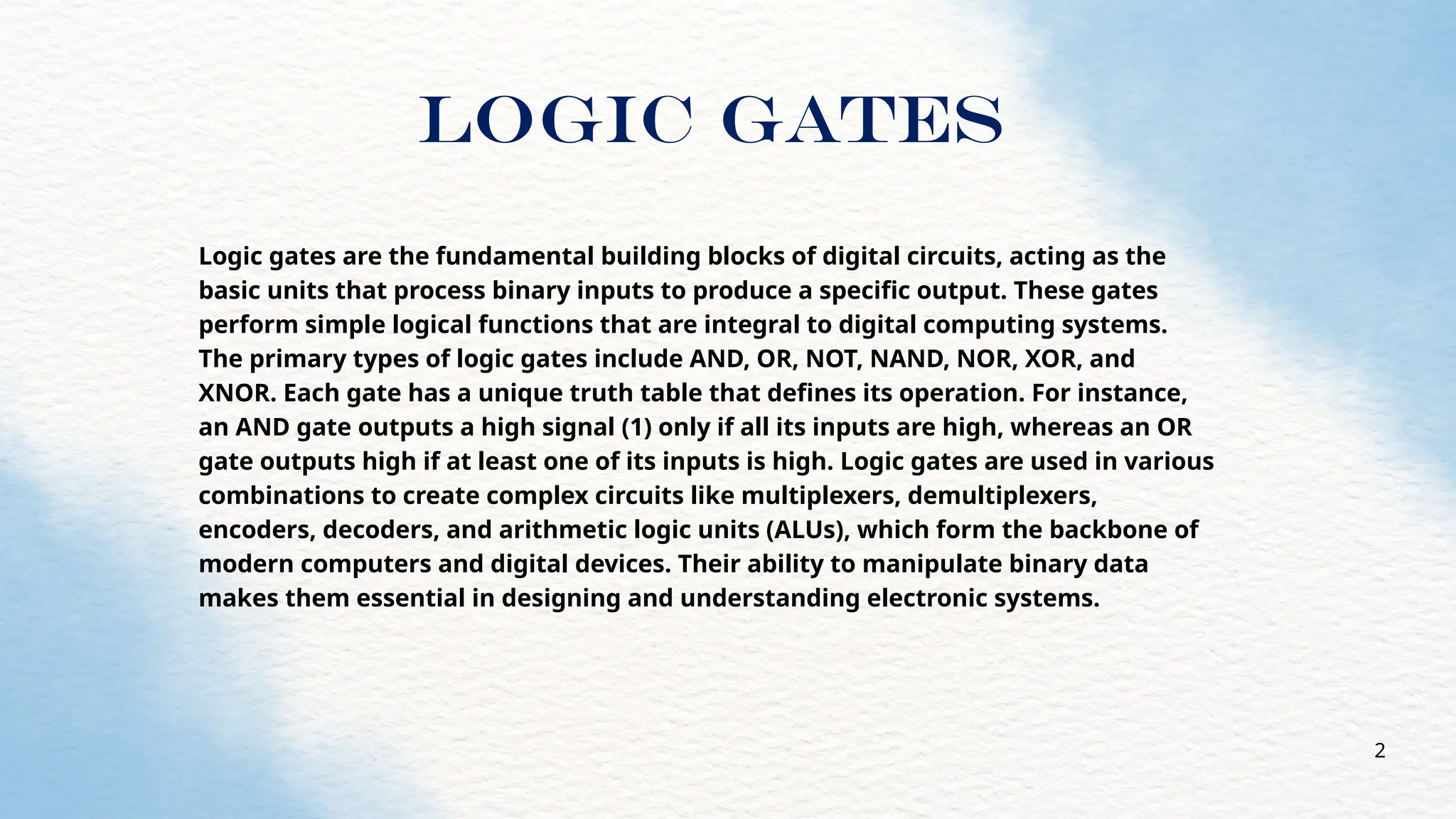 LOGIC GATES.pptx this is about the digital electronics | PPTX