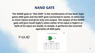 LOGIC GATES.pptx this is about the digital electronics | PPTX